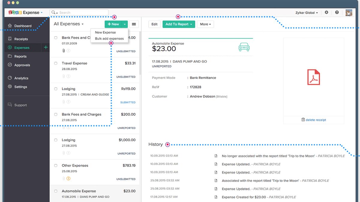 Zoho Expense | TechRadar