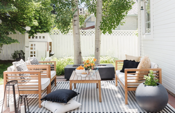 5 Outdoor Furniture Layout Plans for a Small Patio | Livingetc