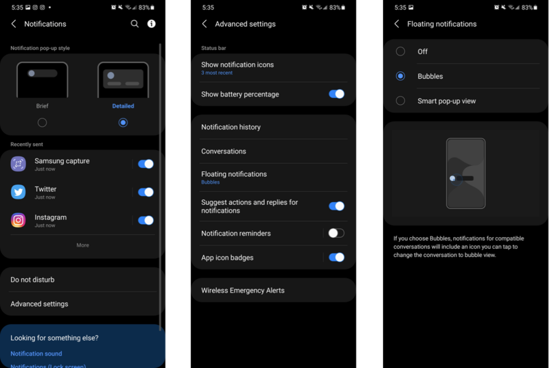 How to enable notification Bubbles in Samsung's One UI 3 | Android Central