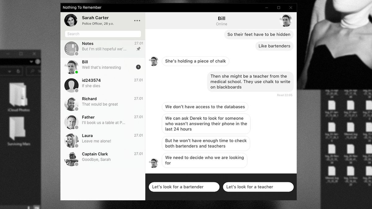 Use your texting skills to catch a serial killer in this detective game ...