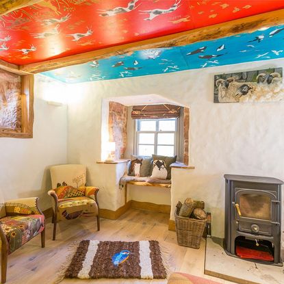 You can stay in a pink castle – and even sleep in one of the turrets ...