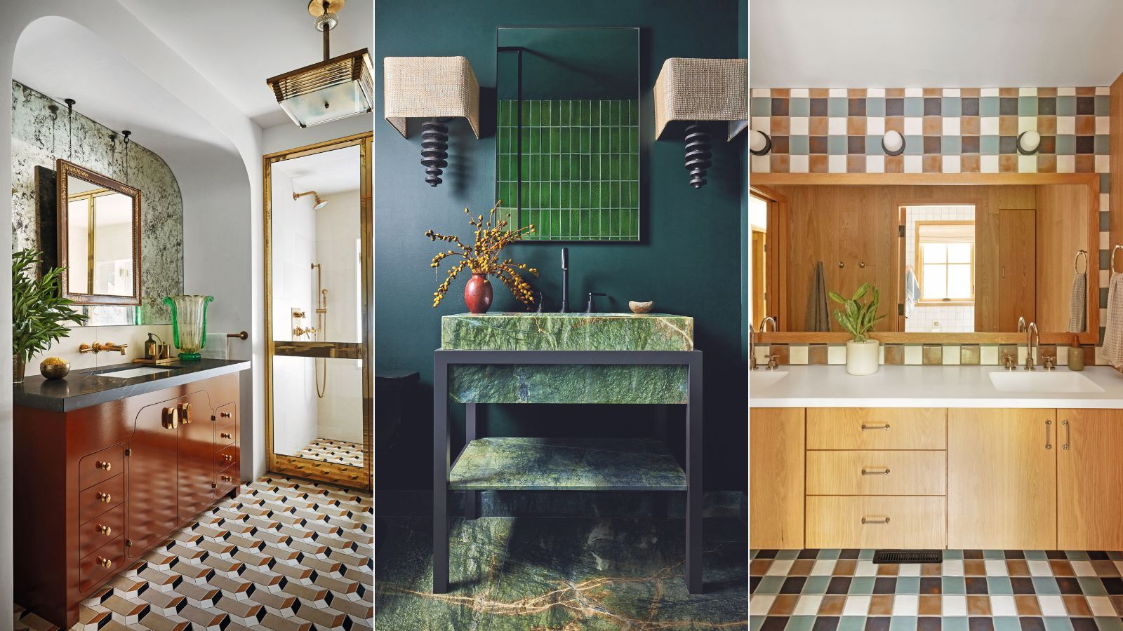 Patterned bathroom ideas: 10 perfectly patterned wash spaces
