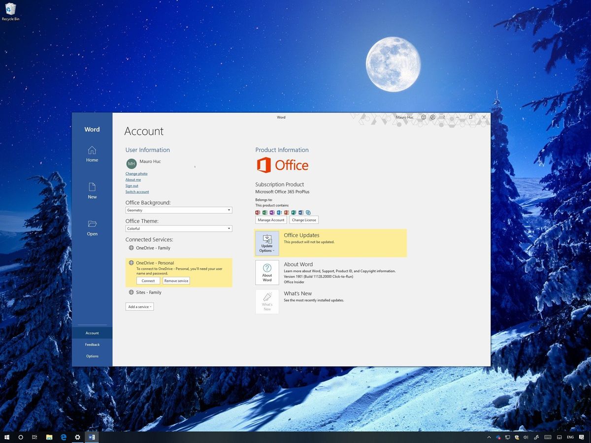 How to disable updates for Microsoft Office apps on Windows 10 ...