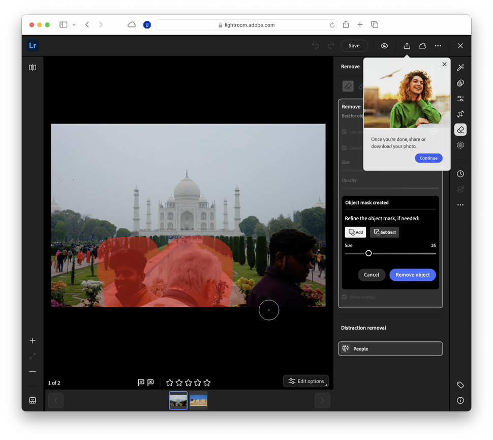 How to remove backgrounds and objects in Adobe Lightroom | TechRadar