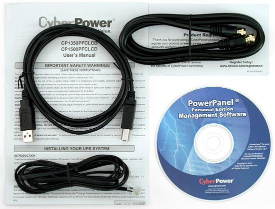 CyberPower CP1500PFCLCD - Enthusiast Power Protection: Four-Way 900 W ...