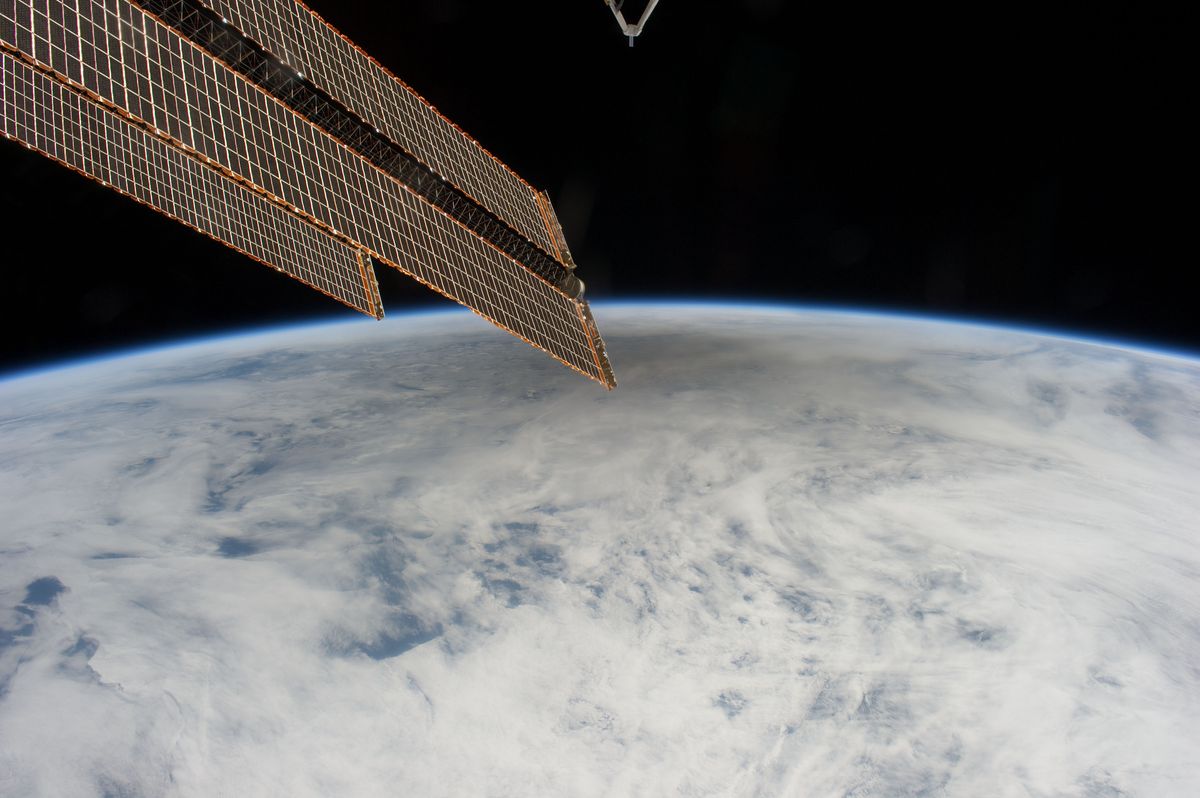 Astronaut Sees Solar Eclipse Moon Shadow From Space | Space