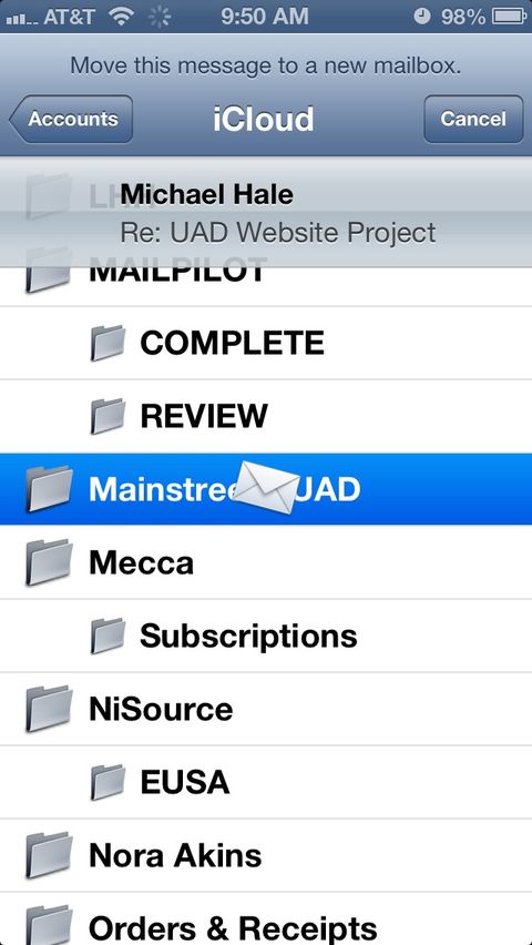 How to move messages to different mailboxes on your iPhone and iPad | iMore