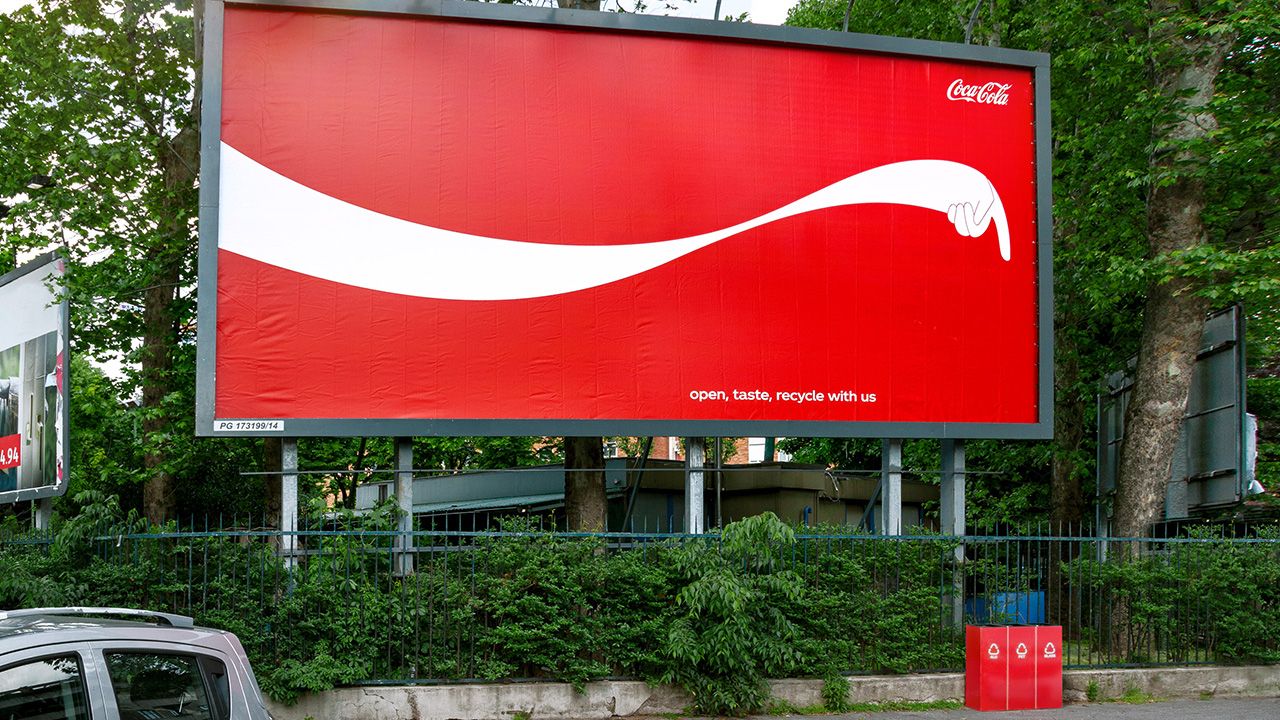 Coca-Cola billboards point the way to greener living | Creative Bloq