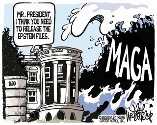 5 editorial cartoons about Donald Trump and Jeffrey Epstein | The Week