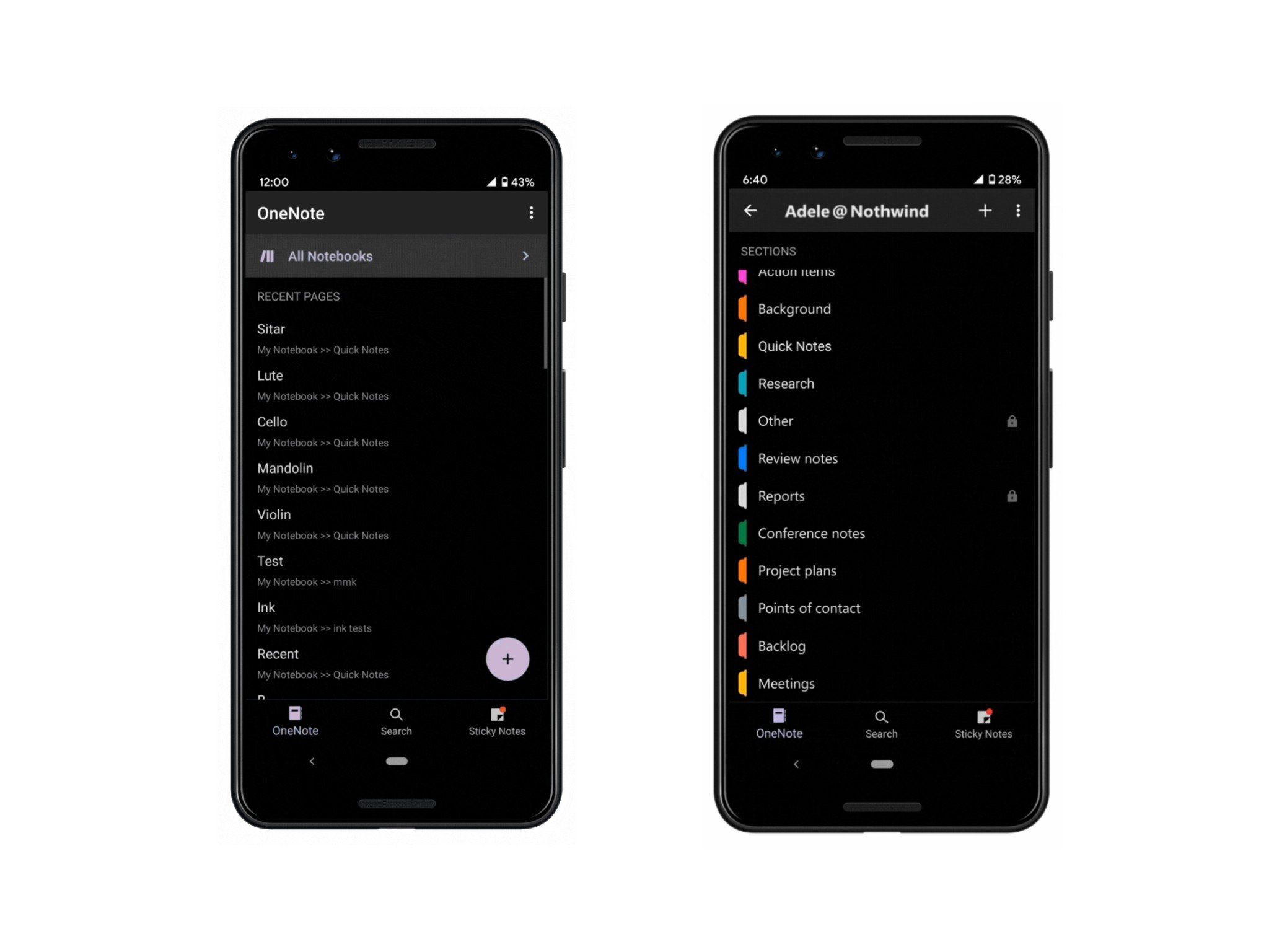 OneNote for Android adds dark mode, new inking experience, and more ...