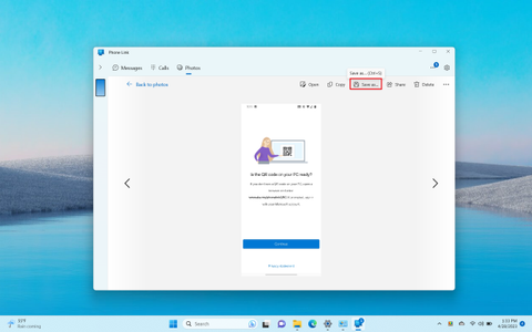 How to use Phone Link to share pictures from phone to computer on ...