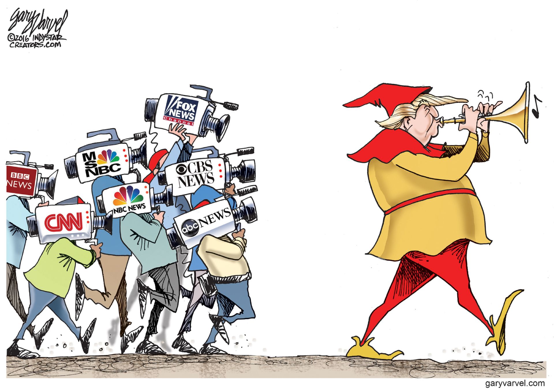 Political Cartoon U.S. Trump Media | The Week