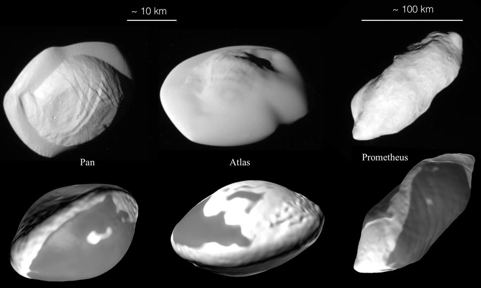 Here's Why Saturn's Inner Moons Are Shaped Like Ravioli and Potatoes ...