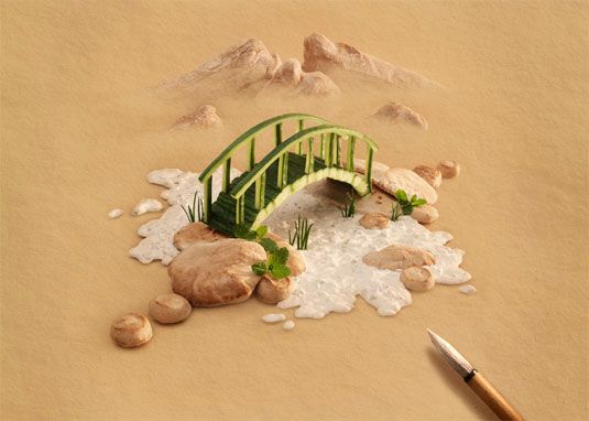 Beautiful landscapes made entirely of food | Creative Bloq