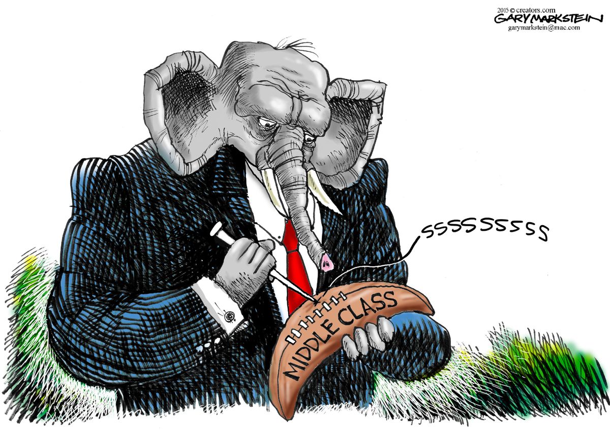 Editorial cartoon U.S. GOP deflating | The Week