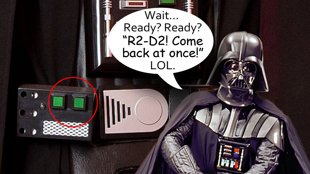 What do the buttons on Darth Vader's chest actually do? (And who pushes ...