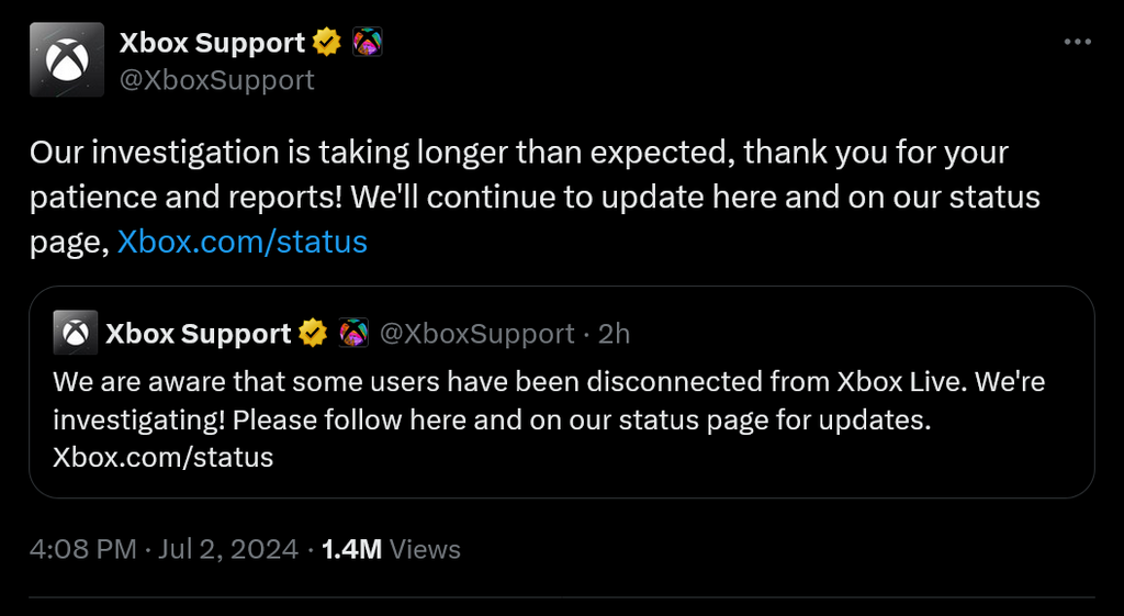 Xbox Live's 'major outage' is fixed, but we still don't know what went ...