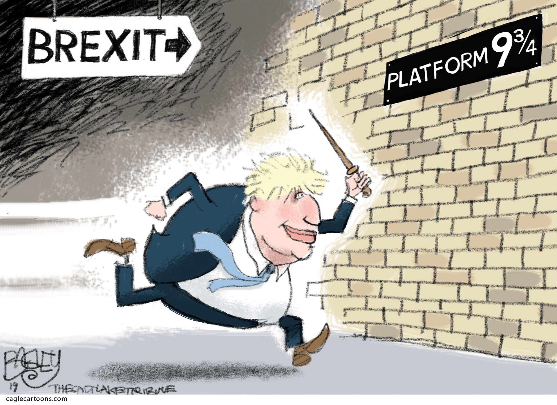 Political Cartoon World Boris Johnson Prime Minister UK Brexit Harry ...