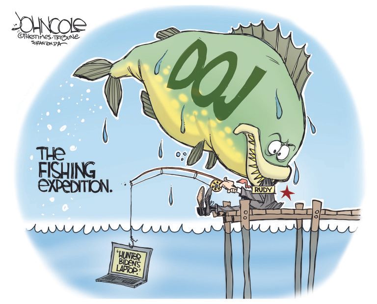 Political Cartoon U.S. giuliani fbi raid hunter biden ukraine | The Week