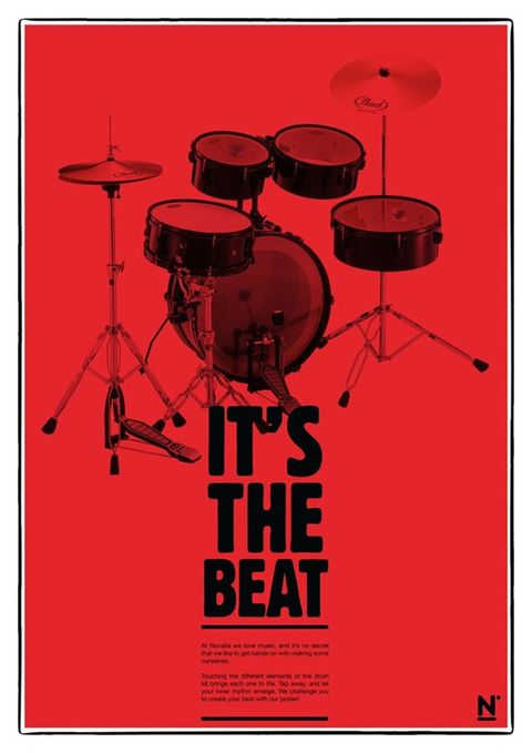 Make some noise with this interactive drum poster | Creative Bloq