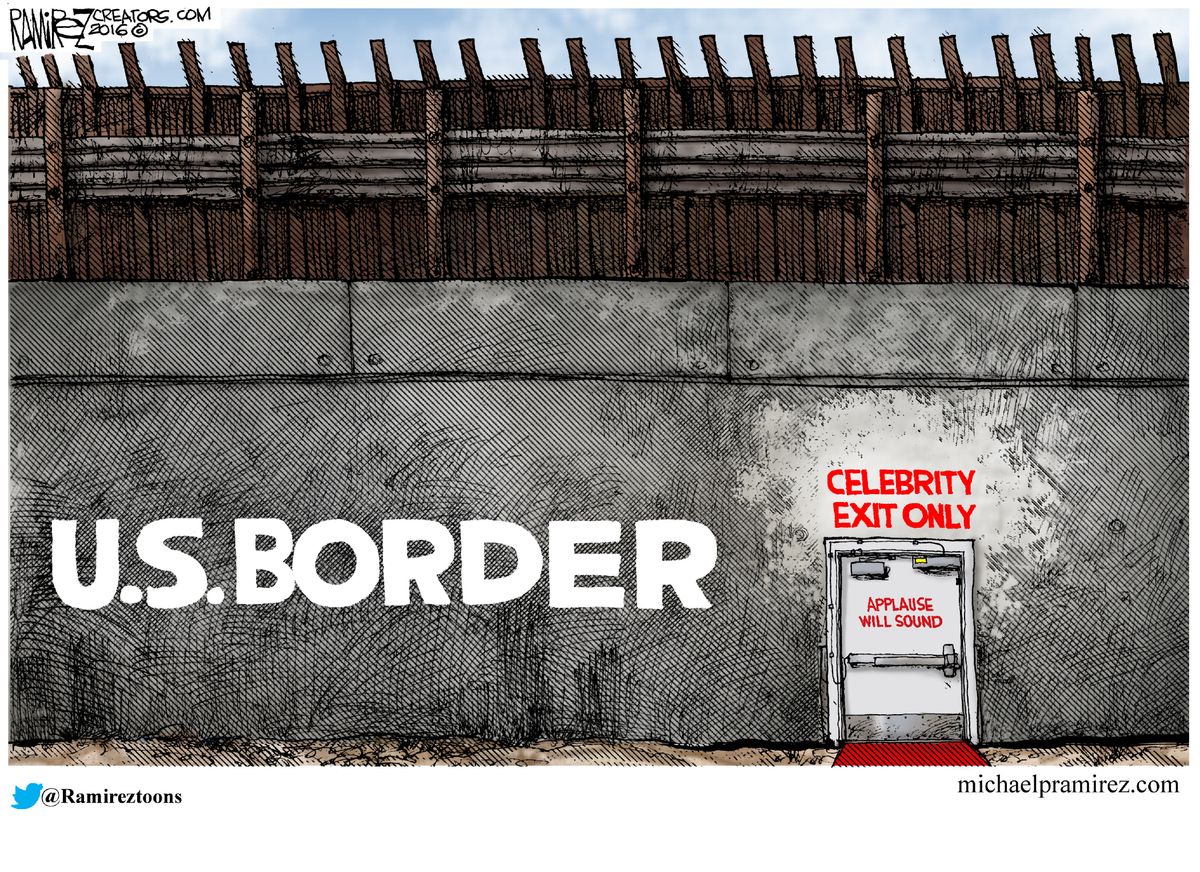 Political cartoon U.S. border control | The Week