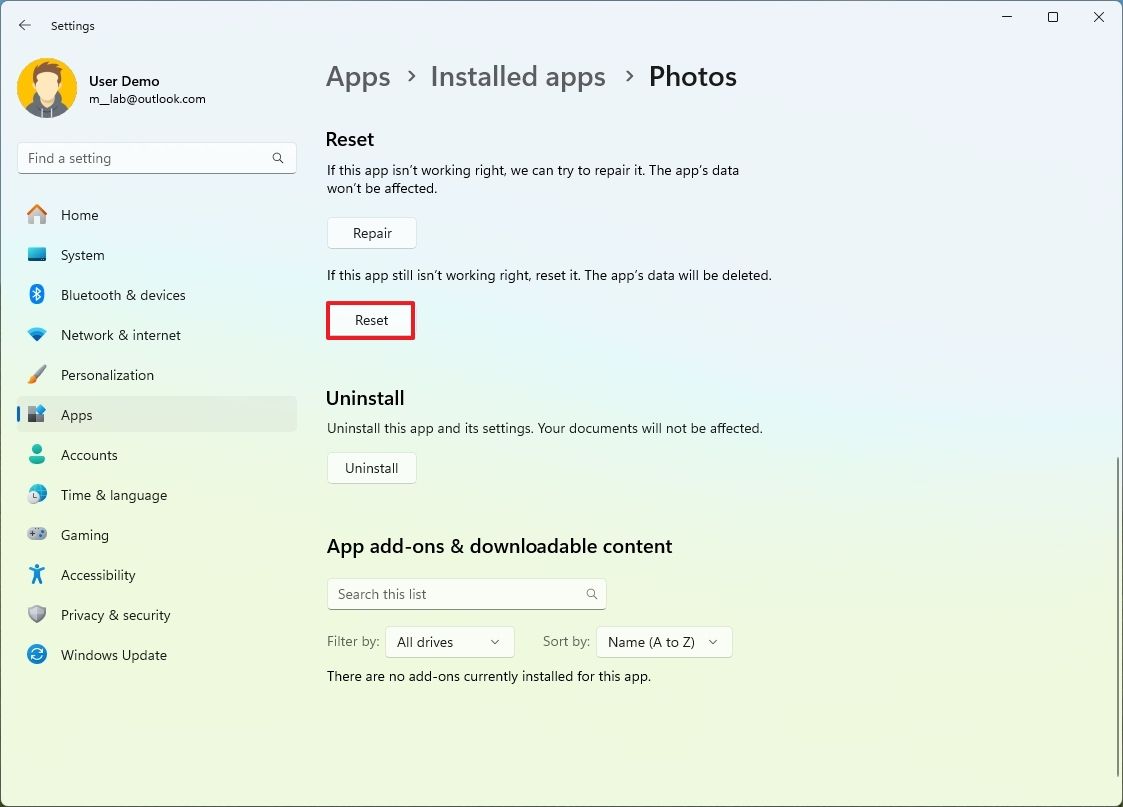 How to reset Photos app to fix problems on Windows 11 and 10 | Windows ...