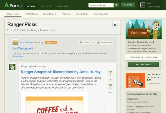 Get and give design feedback with Forrst | Creative Bloq