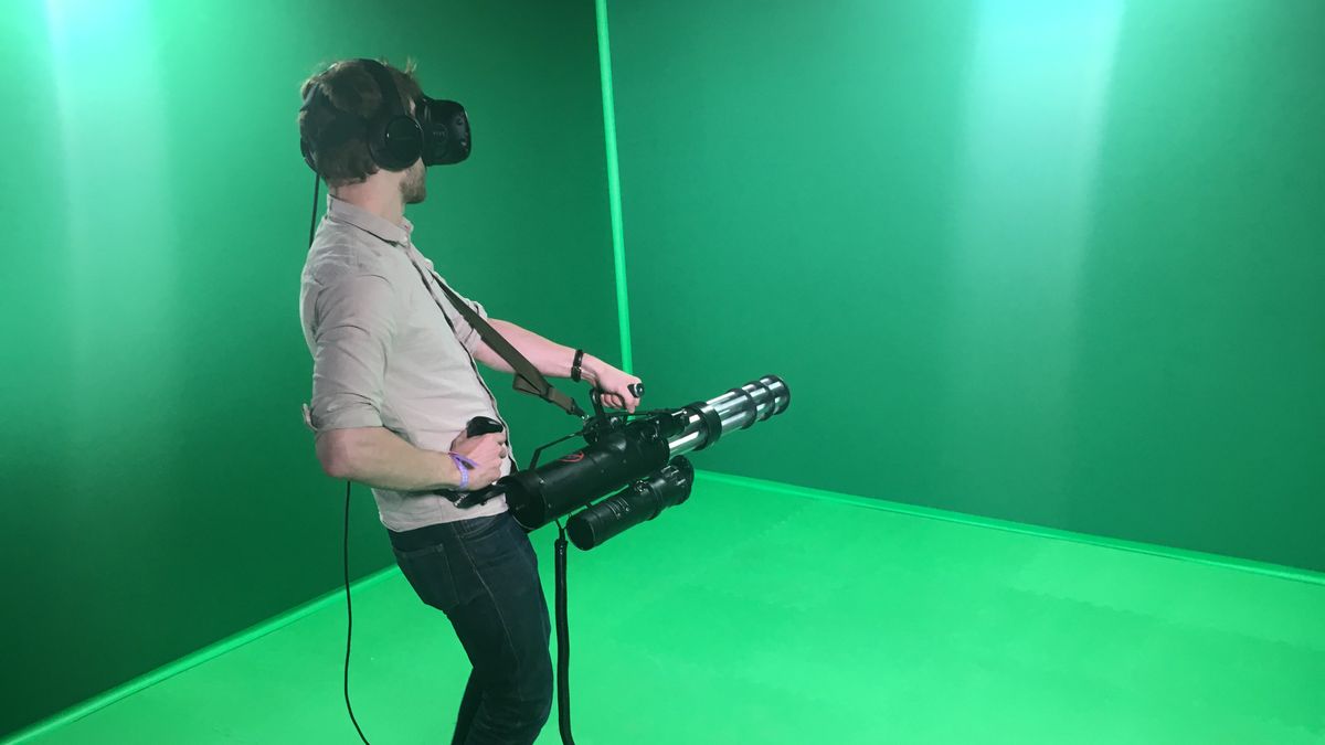 Some monster has made a minigun out of a HTC Vive controller and a ...