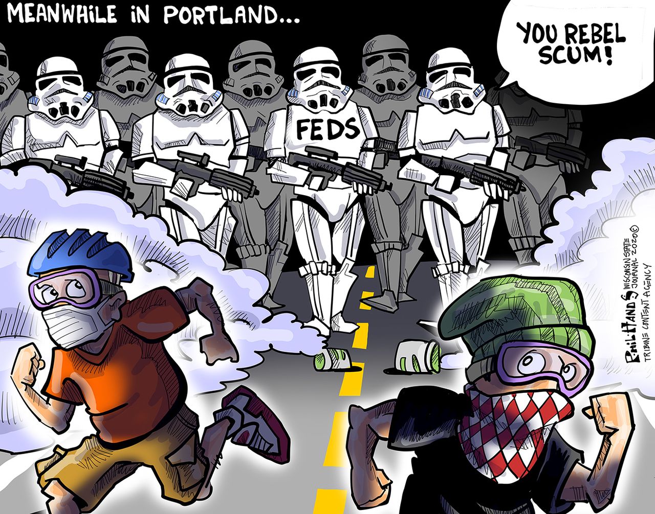 5 cartoons about Trump's show of force in Portland | The Week