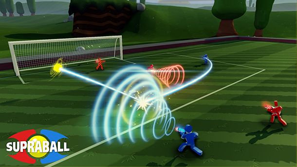 Supraball: first person shooter mayhem on a soccer field | PC Gamer
