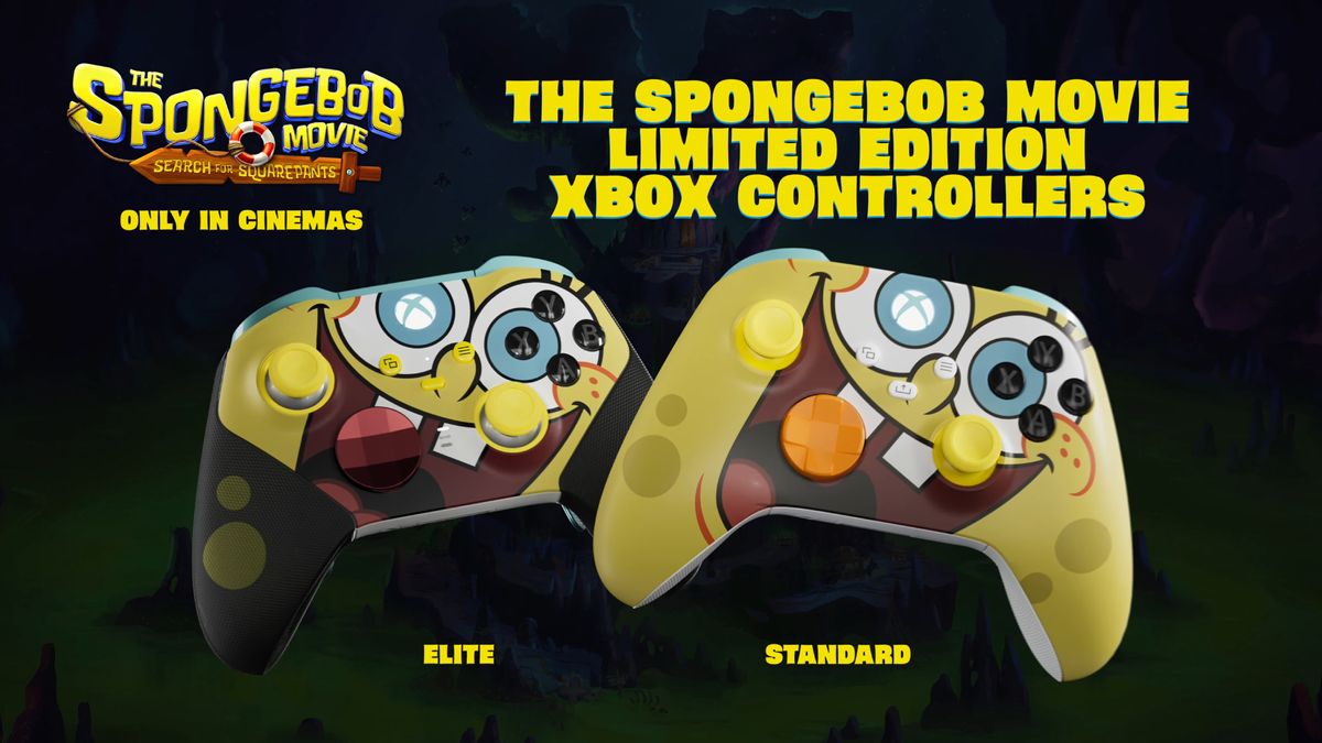 The SpongeBob SquarePants Limited Edition Xbox controllers are made for ...