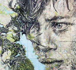 Beautiful portraits made of maps | Creative Bloq