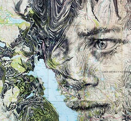 Beautiful portraits made of maps | Creative Bloq