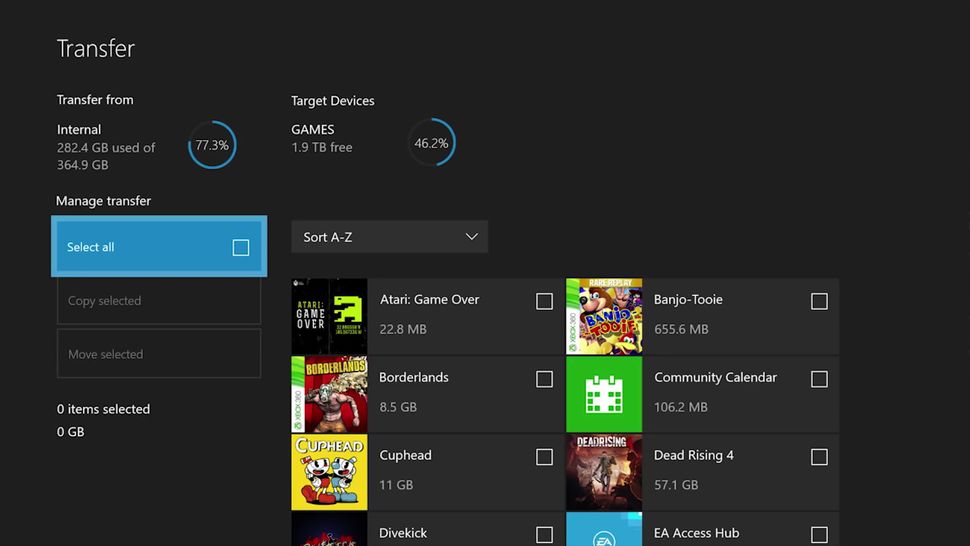 How to set up the Xbox One X and transfer all your old games and data ...