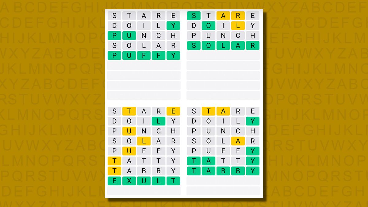 Quordle today - hints and answers for Friday, October 20 (game #634 ...