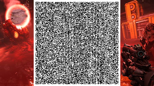 Behold! A single QR code containing a miniaturized take on Doom ...