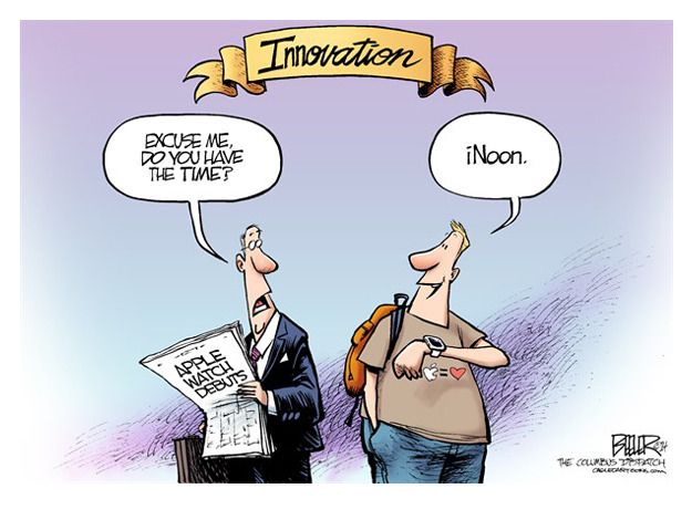 Editorial cartoon Apple iWatch technology | The Week