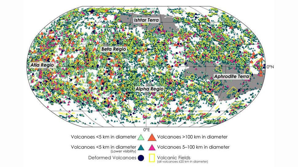 The most detailed map of solar system volcanoes released (and it's not ...