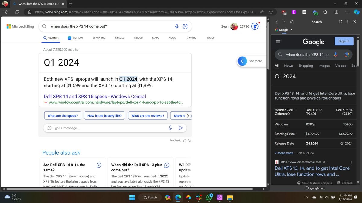 How to use Bing and Google at once on Microsoft Edge | Windows Central