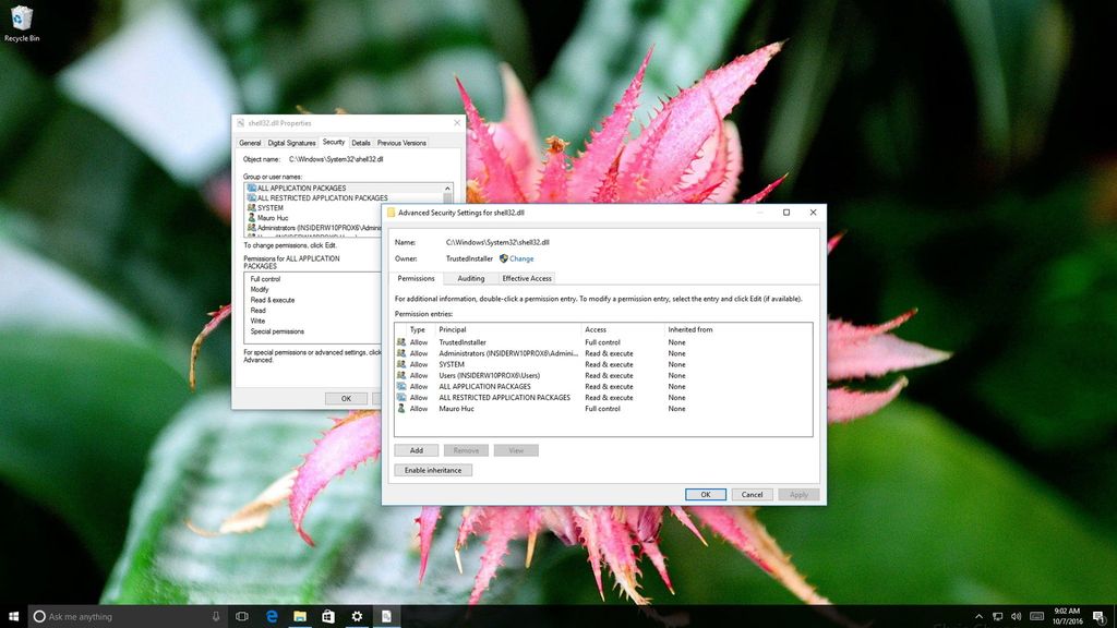 How to restore TrustedInstaller as owner for system files on Windows 10 ...
