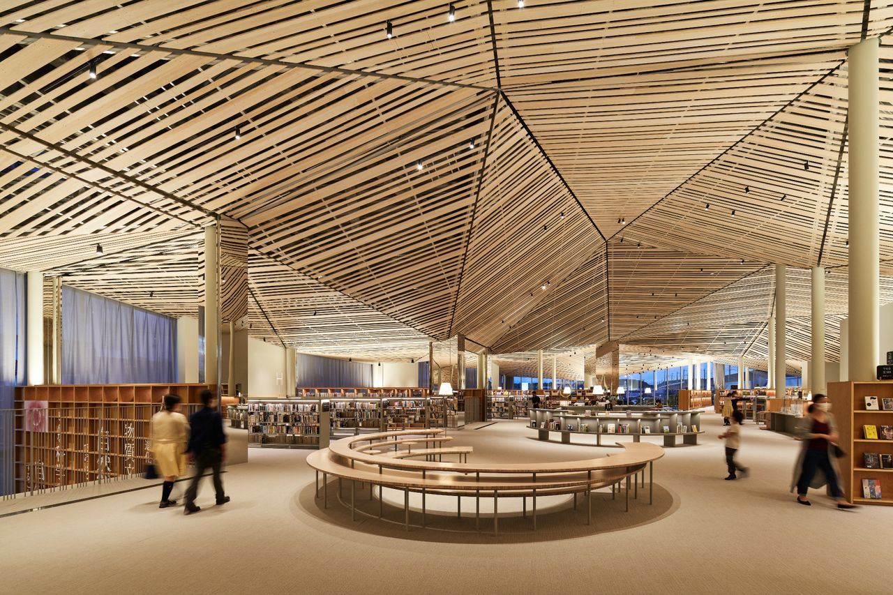 Japanese library inspired by forests celebrates the physical | Wallpaper*