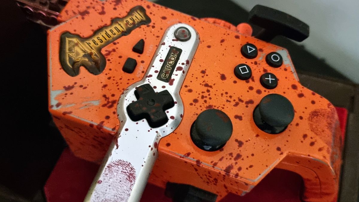 Yes, the PS2's Resident Evil 4 chainsaw controller really is that bad ...