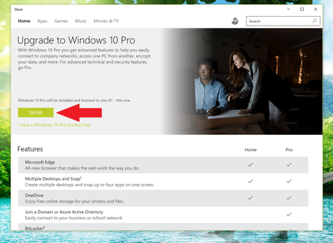 How to easily upgrade from Windows 10 Home to Windows 10 Pro | Windows ...