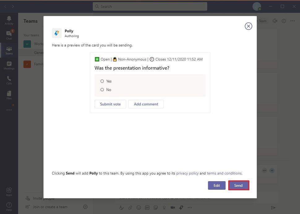 How to create polls on Microsoft Teams | Windows Central