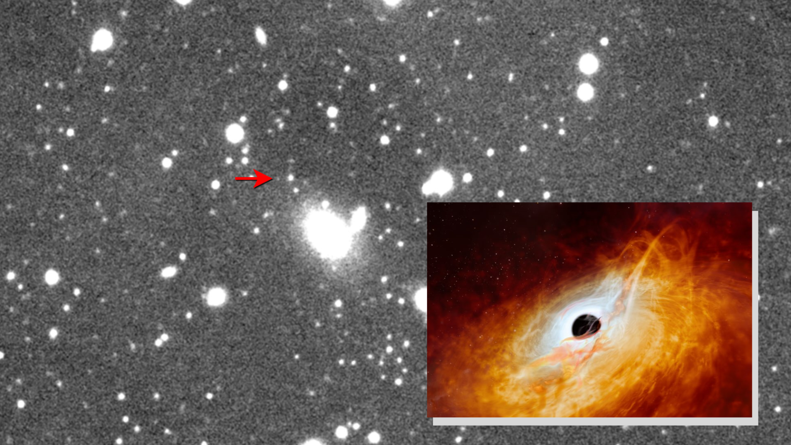 Monster black hole seen feeding on nearby matter just 1 billion years ...