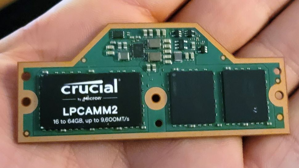 Micron displays next-gen LPCAMM2 modules for laptops at CES 2024 ...
