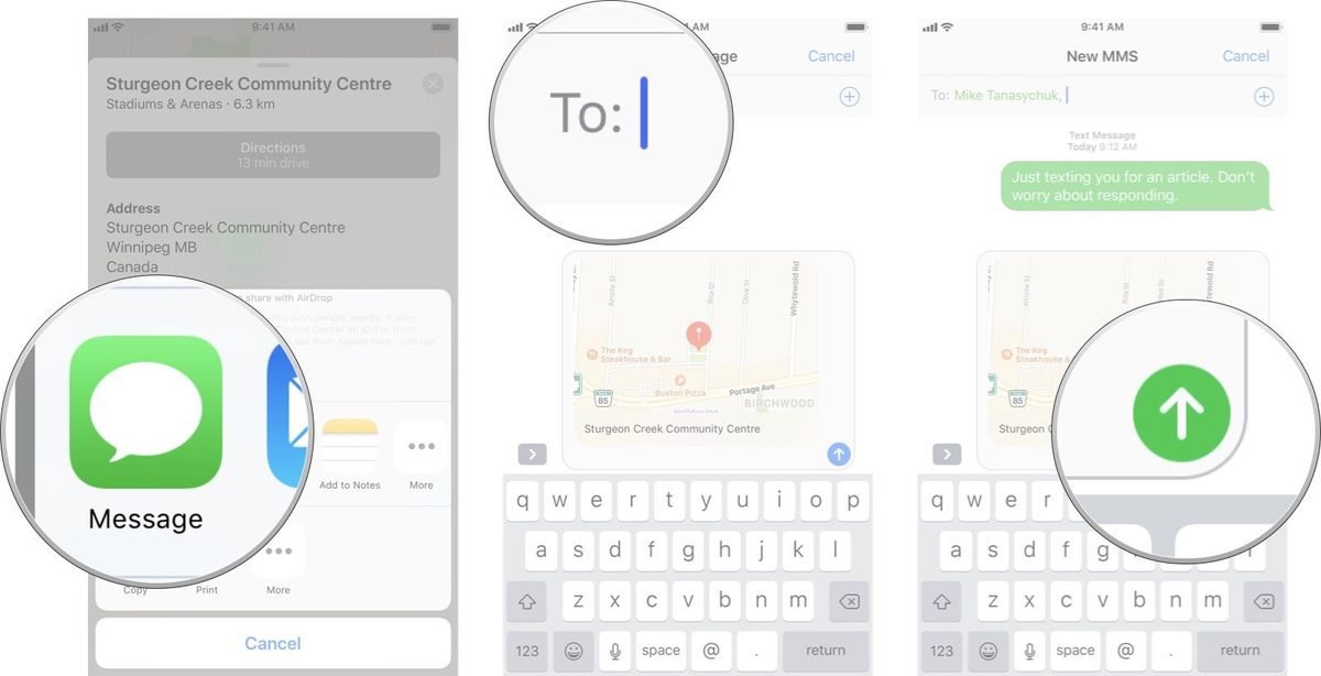 How to share location, contacts, and more with iMessage on iPhone or ...