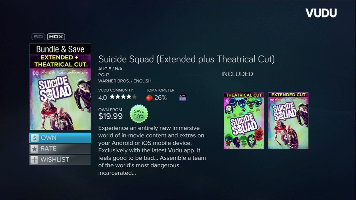 Vudu updated on Xbox One S as universal app with 4K streaming | Windows ...