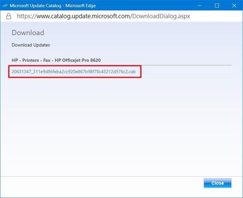 How to install a printer using the Windows Update Catalog driver on ...