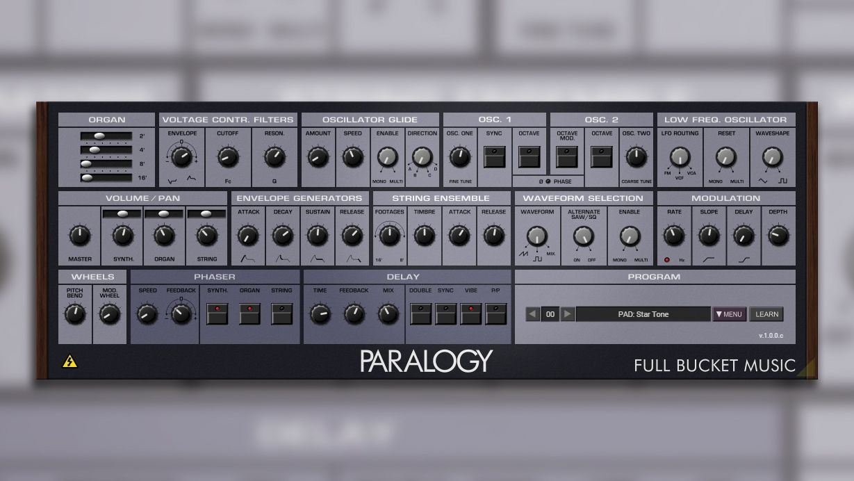 Full Bucket Music takes on another rare vintage synth with Paralogy ...
